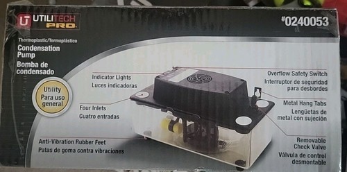 Utilitech Pro Thermoplastic Utility Condensation Pump #0240053 96 Gph ...
