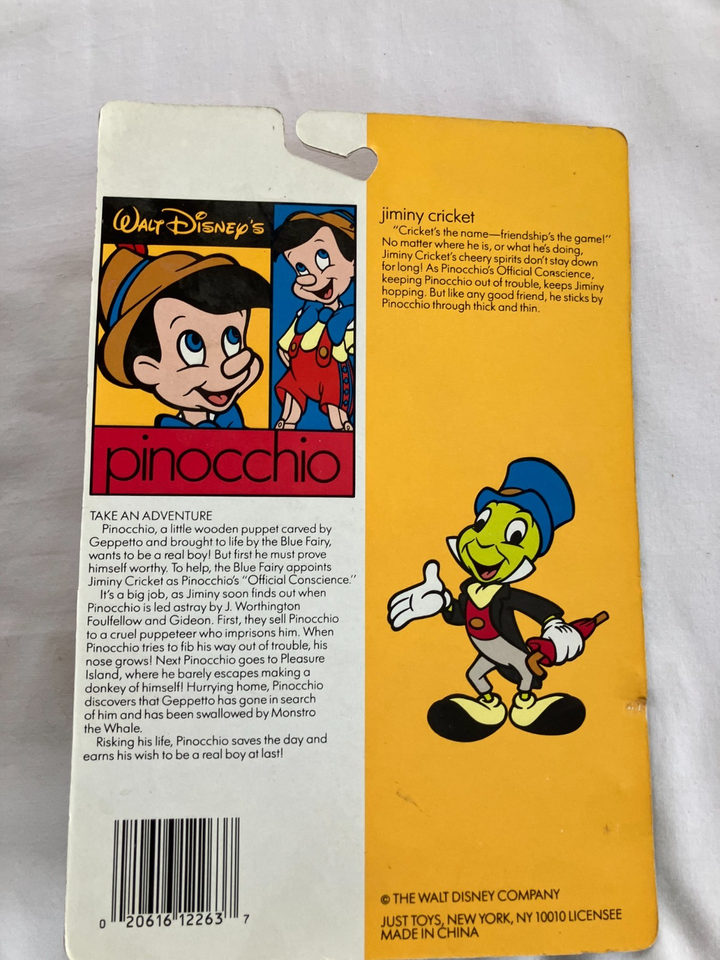 Vintage Bend Ems Disney Pinocchio Series Jiminy Cricket New Sealed | eBay