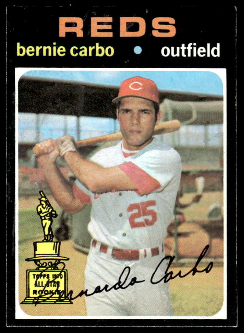 1971 Topps #478 Bernie Carbo BASEBALL Cincinnati Reds | eBay