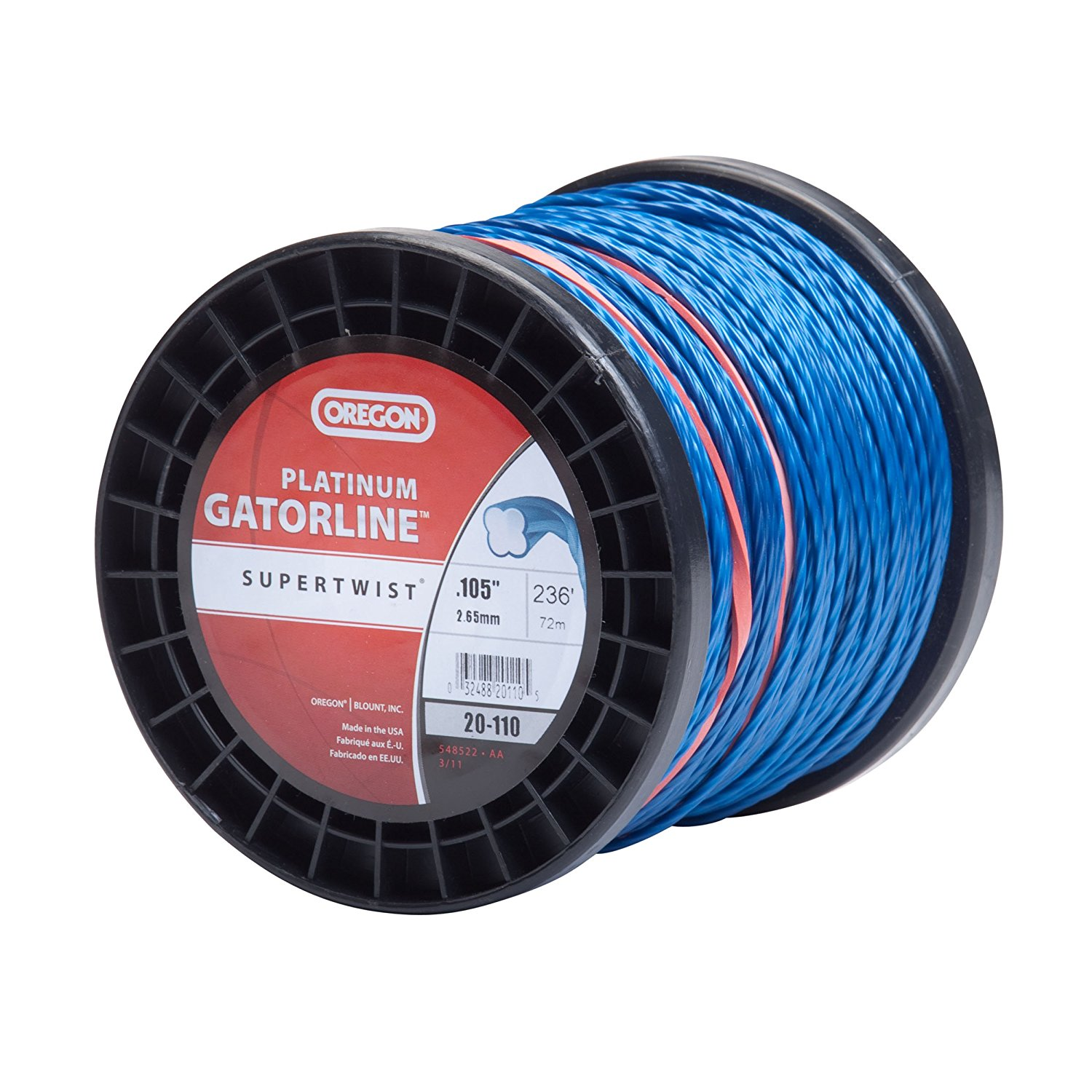 Oregon Platinum #105 Trimmer Gatorline Supertwist Gator Line 236Ft 72mm ...