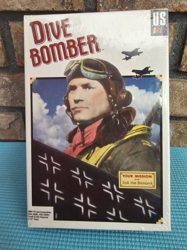 DIVE BOMBER Game New 1987 Atari Sink The Bismarck IBM PC CGA EGA Tandy ...