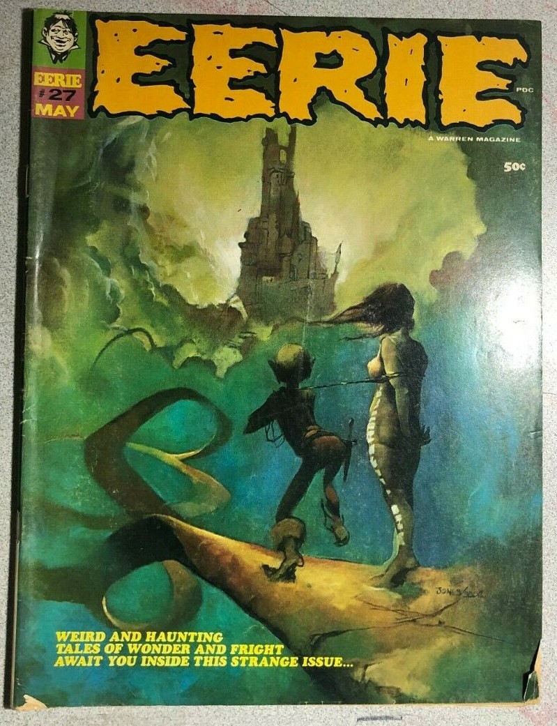 EERIE #27 (1970) Warren B&W horror comics magazine VG+ | eBay