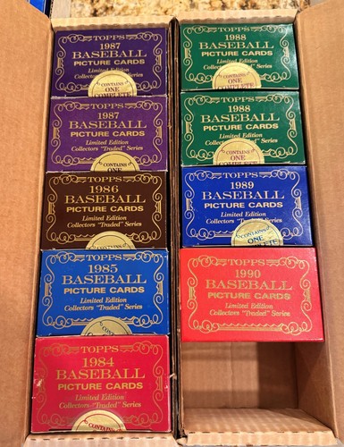 1984-1990 Topps Tiffany Baseball Complete Set Factory Sealed Lot- See ...