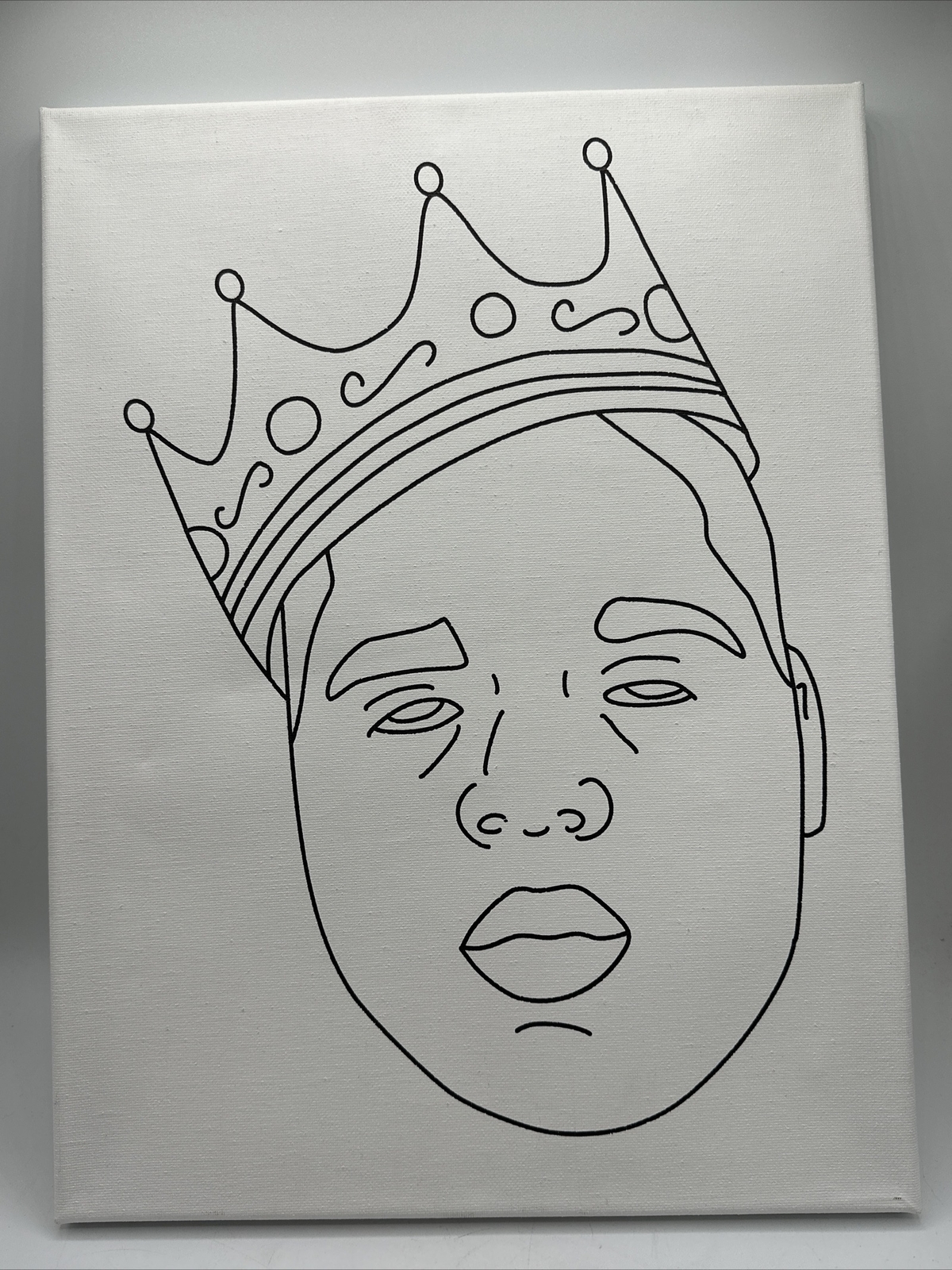 DIY Canvas-Notorious B.I.G 12x16-Paint and Sip Project 90's Rapper ...