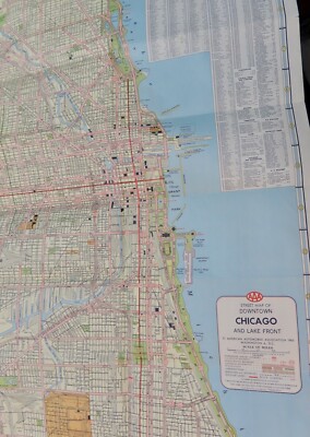 1963 Chicago Area AAA Map | eBay
