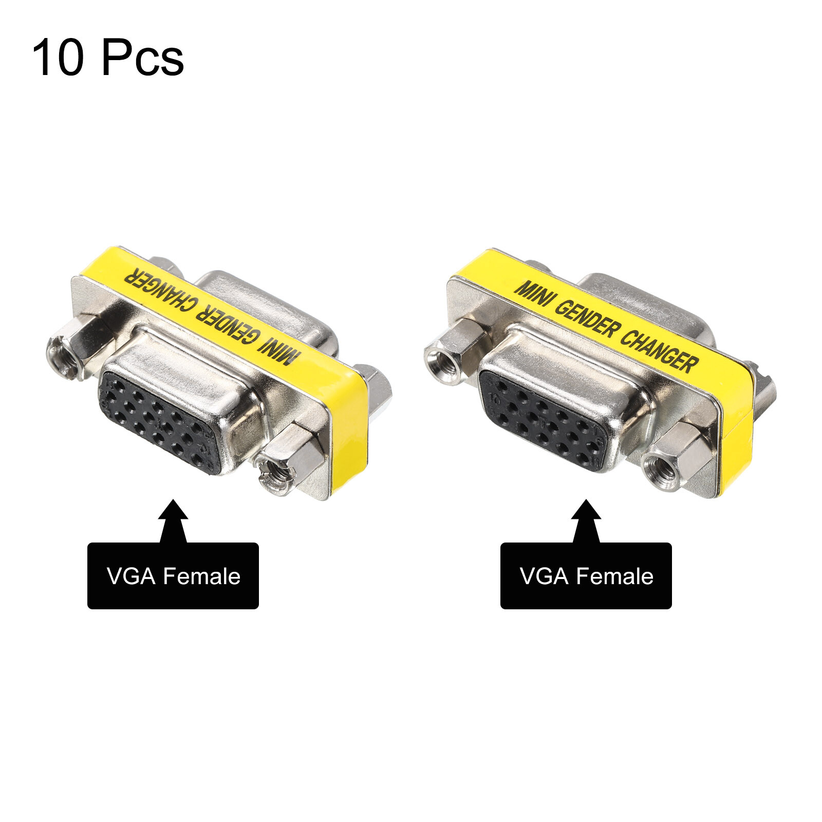 VGA Coupler VGA Gender Changer Connector Female to Female VGA Adapter ...