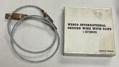 Wesco,272033,Ground Wire With Clips 3 FT New | eBay