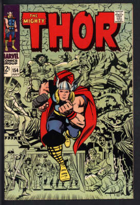THOR #154 7.5 // JACK KIRBY & VINCE COLLETTA COVER MARVEL COMICS 1968 ...