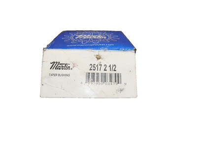 Martin 2517 2-1/2 Tapered Bushing 2 1/2" ID X 3 3/8" OD Steel No ...