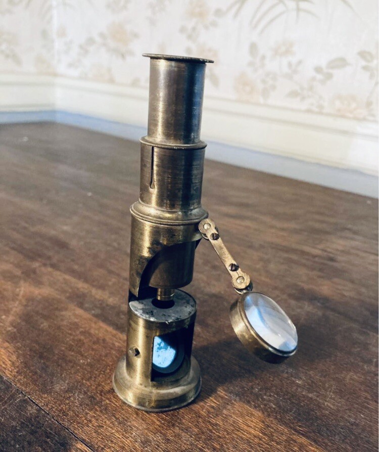 Antique Brass Field Microscope | eBay