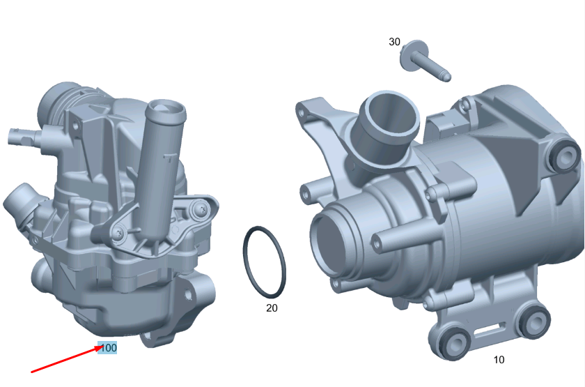 MERCEDES-BENZ CLS C257 Thermostat A2642006600 GENUINE for sale online ...