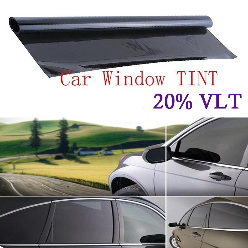 50x100cm 20% VLT Window Tint Film Black Roll For Car Auto House Office ...