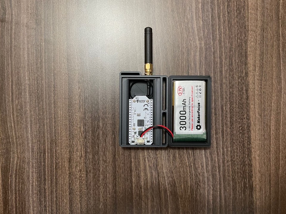 Meshtastic Node 915mhz Heltec V3 Radio w/custom case 3000mah battery W ...