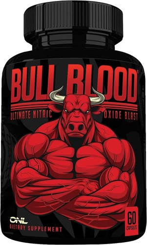 Bull Blood Nitric Oxide Supplement for Men - Nitrous Oxide Booster 60 ...