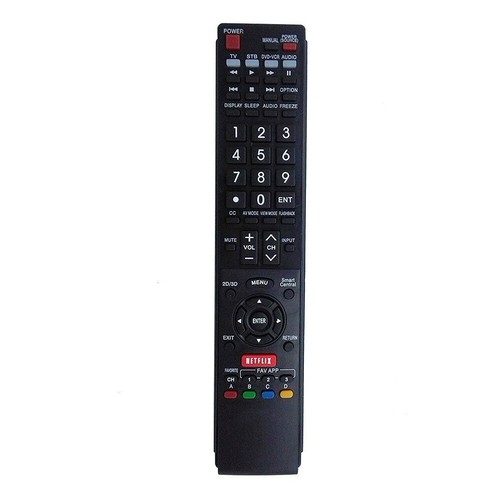 Universal Remote Control For Sharp Aquos Smart TV GA825WJSA GA841WJSA ...