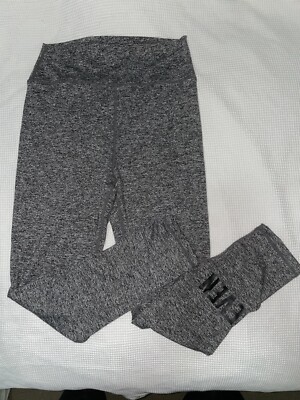 Do You Even Leggings Size L Stretch Light Grey Marle BNWOT | eBay