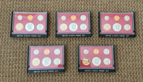 1982 U.S. Mint Proof Set, Five Sets, 30 Coins, S-Mint | eBay