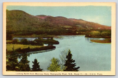 Canada NB Restigouche River Looking North From Morrisey Rock Vintage ...