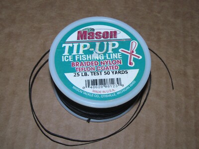 Vintage Mason Tip-Up 25 Lbs. Test Ice Fishing Spool With Line | eBay
