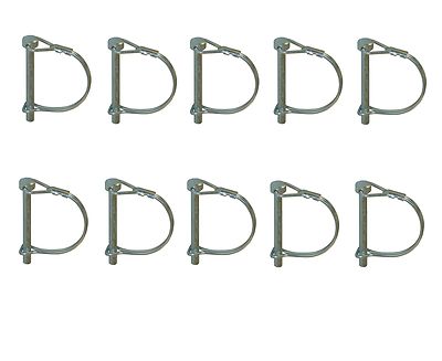 10 X 6MM D LOCK PINS - Wire Clip Lynch Linch For Trailers Linkage ...
