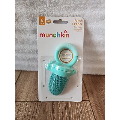 Munchkin Fresh Food Feeder Raw Fresh Teether Teal/Mint Baby Toddler BPA ...