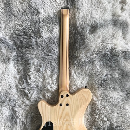 Headless Electric Guitar ASH Body Round Head Stainless Steel Wire ...