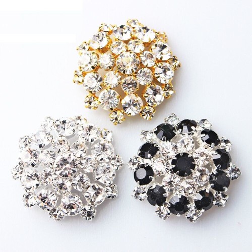Rhinestone Shank Buttons Big Crystal Button Clothing Decoration Craft ...