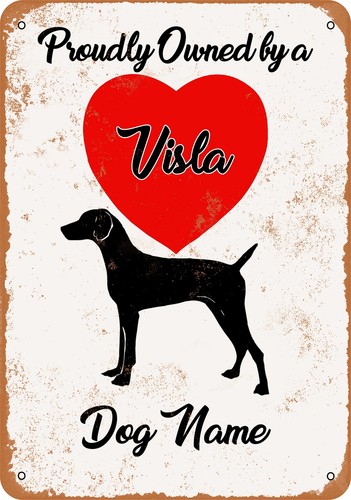METAL SIGN - CUSTOM DOG NAME - Visla - Vintage Look | eBay
