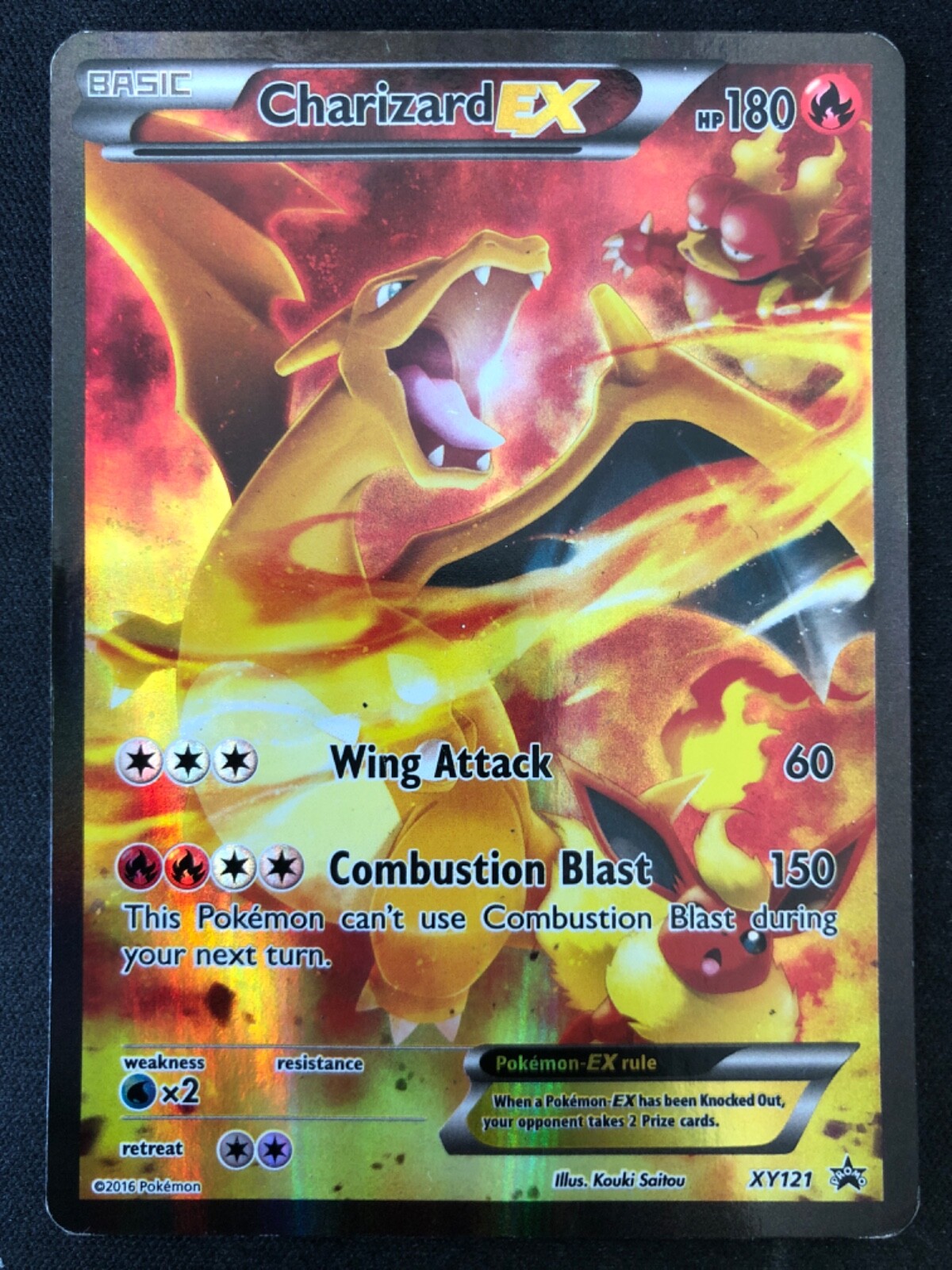 Charizard EX XY121 Collection Pokemon Promo Full Art Holographic 2016 ...