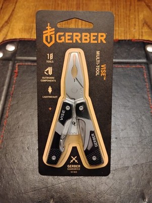 Gerber Vise Multi-Tool 10 Functions 2 Stainless Steel Knife Blades 2.0 ...