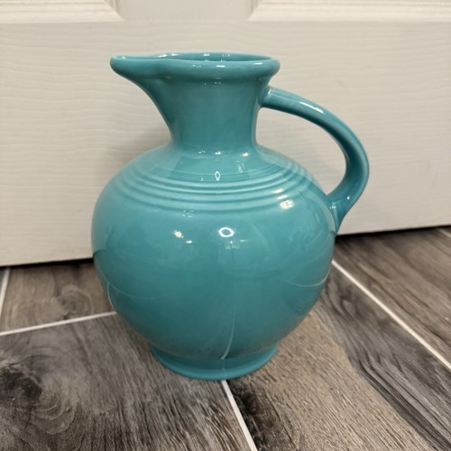 Vintage Fiestaware Turquoise Carafe Water Pitcher HLC Homer Laughlin ...