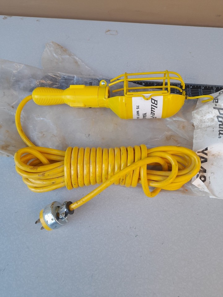 Blue-Point Drop Light, Electric, Garage Shop Mechanic Caged, Handheld ...