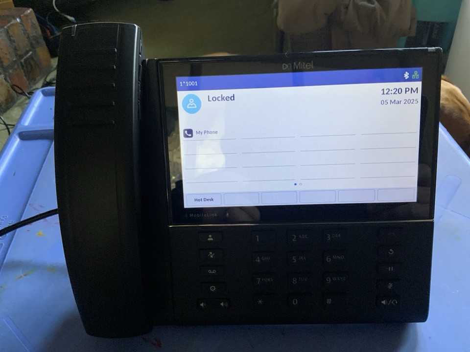 Mitel MiVoice 6940 IP Phone. 5006770 shows as extension locked? Free ...