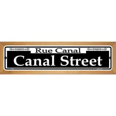 Canal Street Novelty Wood Mounted Small Metal Street Sign WB-K-1108 | eBay