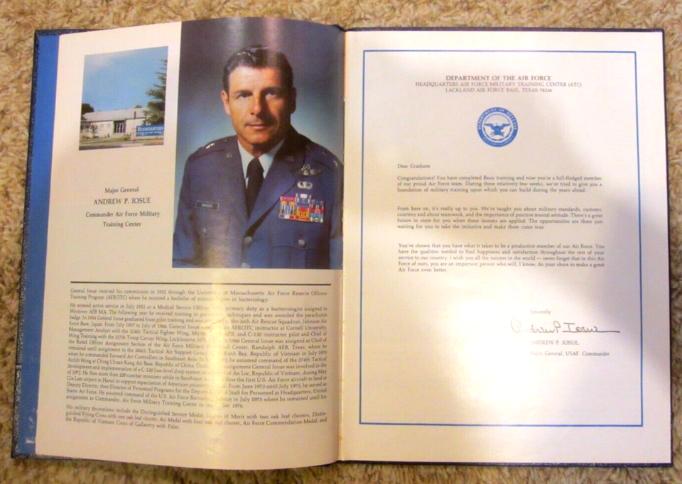 Vintage Lackland Air Force Base Basic Military Training Book, Late 70's ...