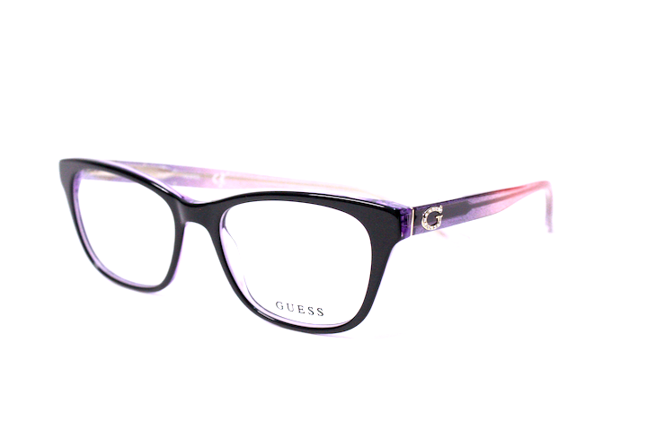 BRAND NEW GUESS GU2678 001 BLACK-PURPLE EYEGLASSES SIZE: 52 - 17 - 140 ...