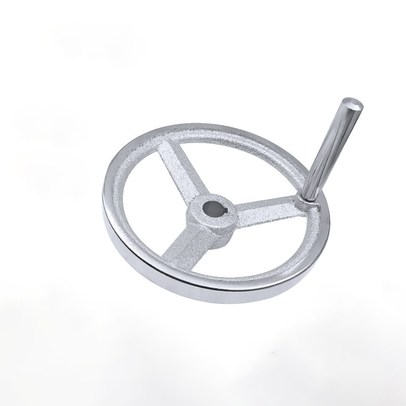 80-400mm Round Iron Hand Wheel Chrome Plated Handwheel for Milling ...