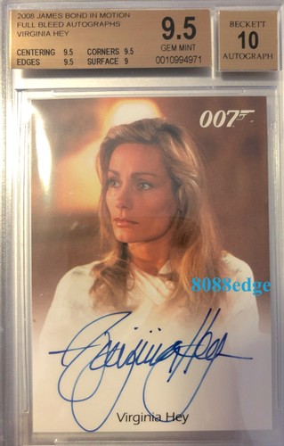 2014 JAMES BOND FULL BLEED AUTO: VIRGINIA HEY "NEIGHBOURS" BGS 9.5 ...