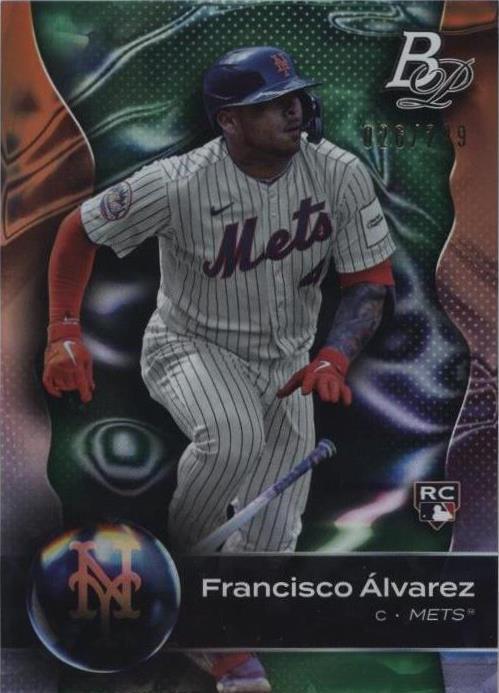 2023 Bowman Platinum - Francisco Alvarez #36 Emerald Ice Foil /299 (RC ...