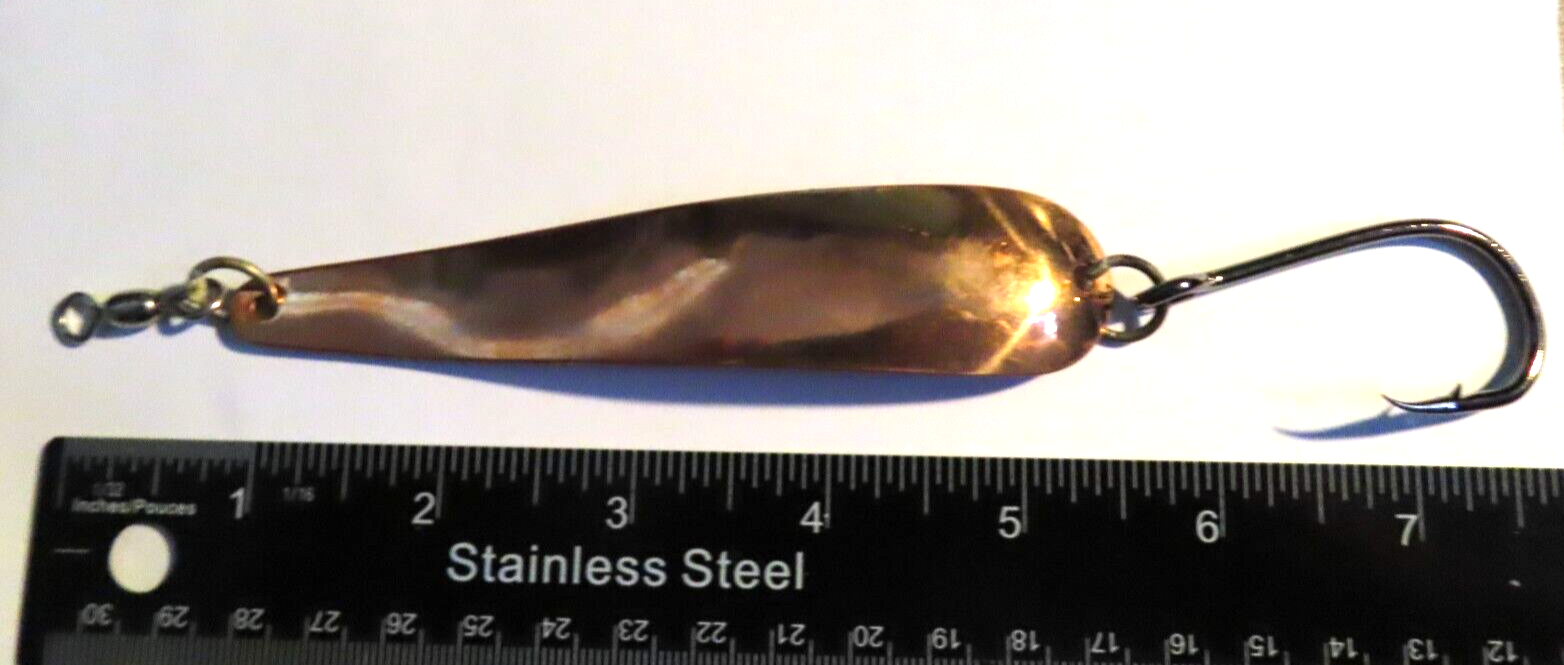 Huge 5" Vintage Pacific Northwest Salmon Trolling Spoon PAL EEL SPECIAL ...