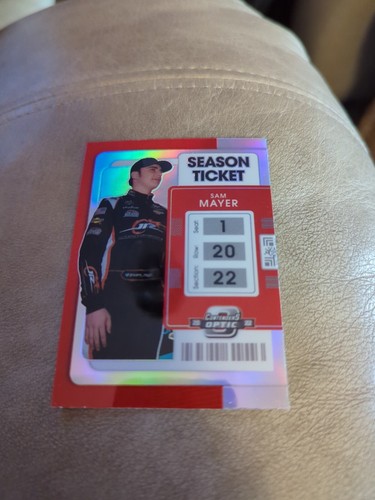 Sam Mayer 2022 Panini Racing Contenders Optic Silver Prizm and Base ...