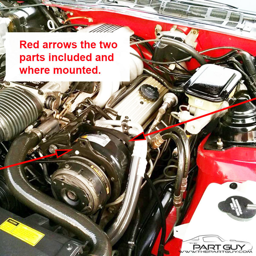 NEW Chevy TYPE-2 SBC R4 A/C COMPRESSOR MOUNT BRACKETS AC Air ...