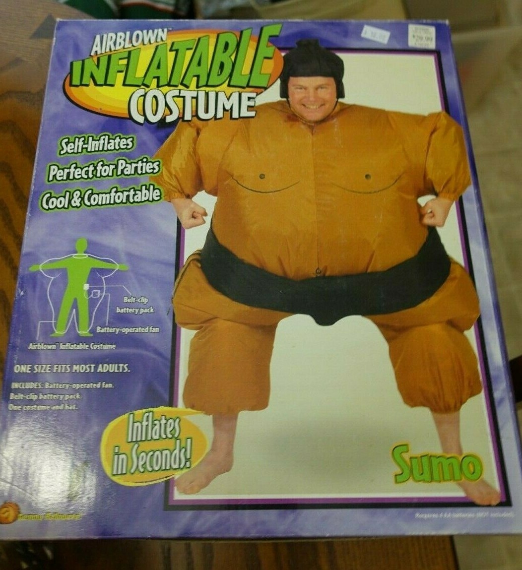 Sumo Wrestler Costume Inflatable Suit Blow Up Party O… - Gem