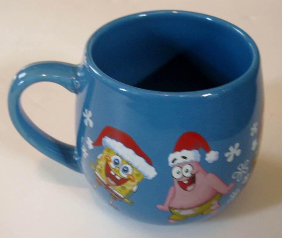 SpongeBob Mug Christmas SquarePants and Patrick Mug 2018 Blue | eBay