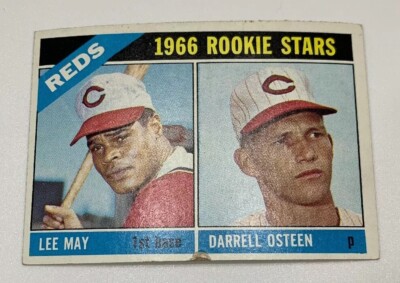1966 Topps # 424 Lee May Darrell Osteen Rookie RC Baseball Card ...