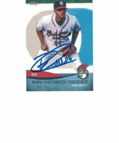 RAY PATRICK DIDDER SIGNED IP CHOICE 2016 #11 ROME BRAVES AUTO | eBay