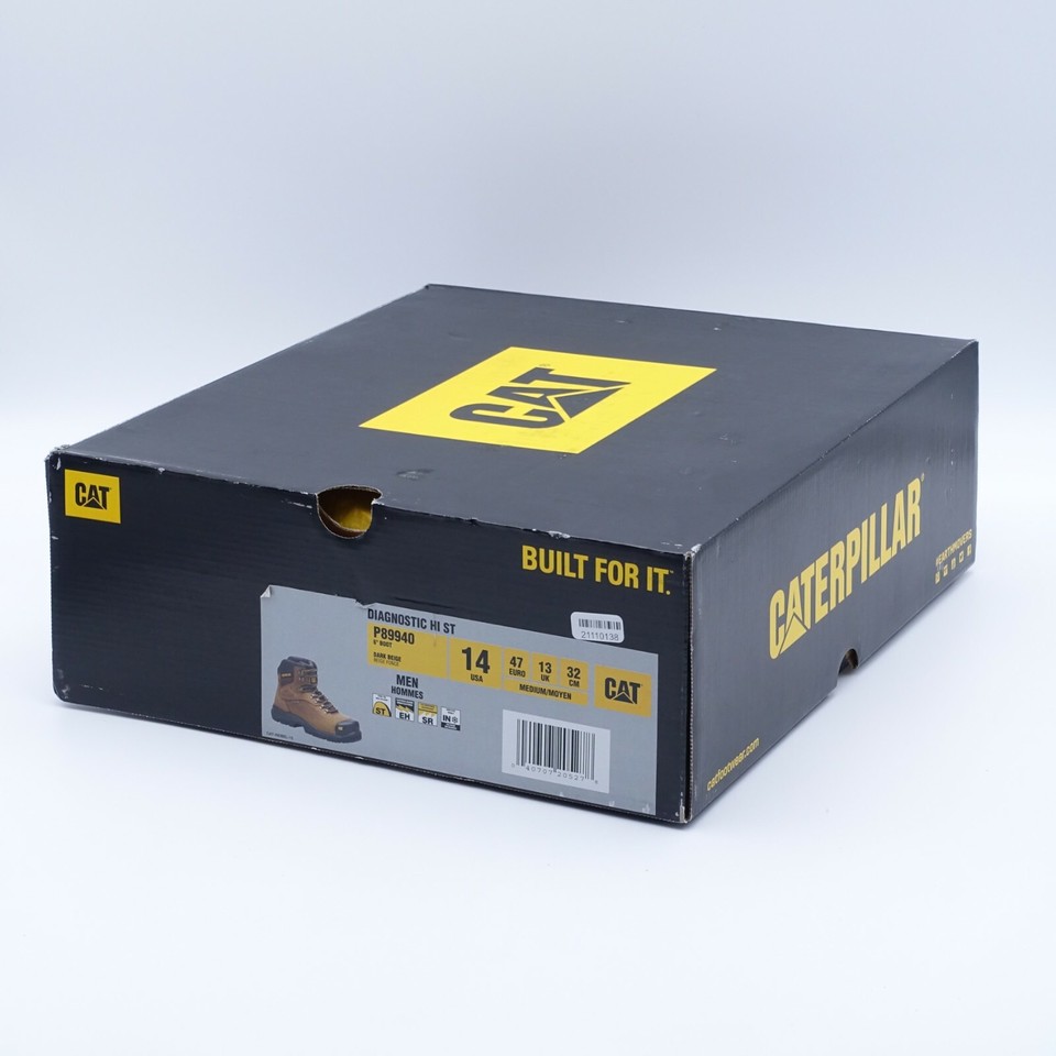 Size 14 Men's Caterpillar Diagnostic Hi Steel Toe Slip-Resistant ...