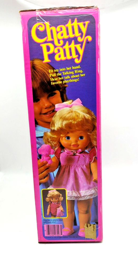 Vintage 1983 Mattel Chatty Patty Doll Complete New Open Box She Talks ...