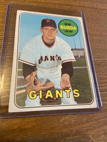 1969 Topps #392 Bob Burda RC San Francisco Giants Vintage Baseball Card ...