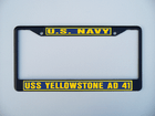 USS YELLOWSTONE AD 41 License Plate Frame U S Navy Military Car-Truck ...